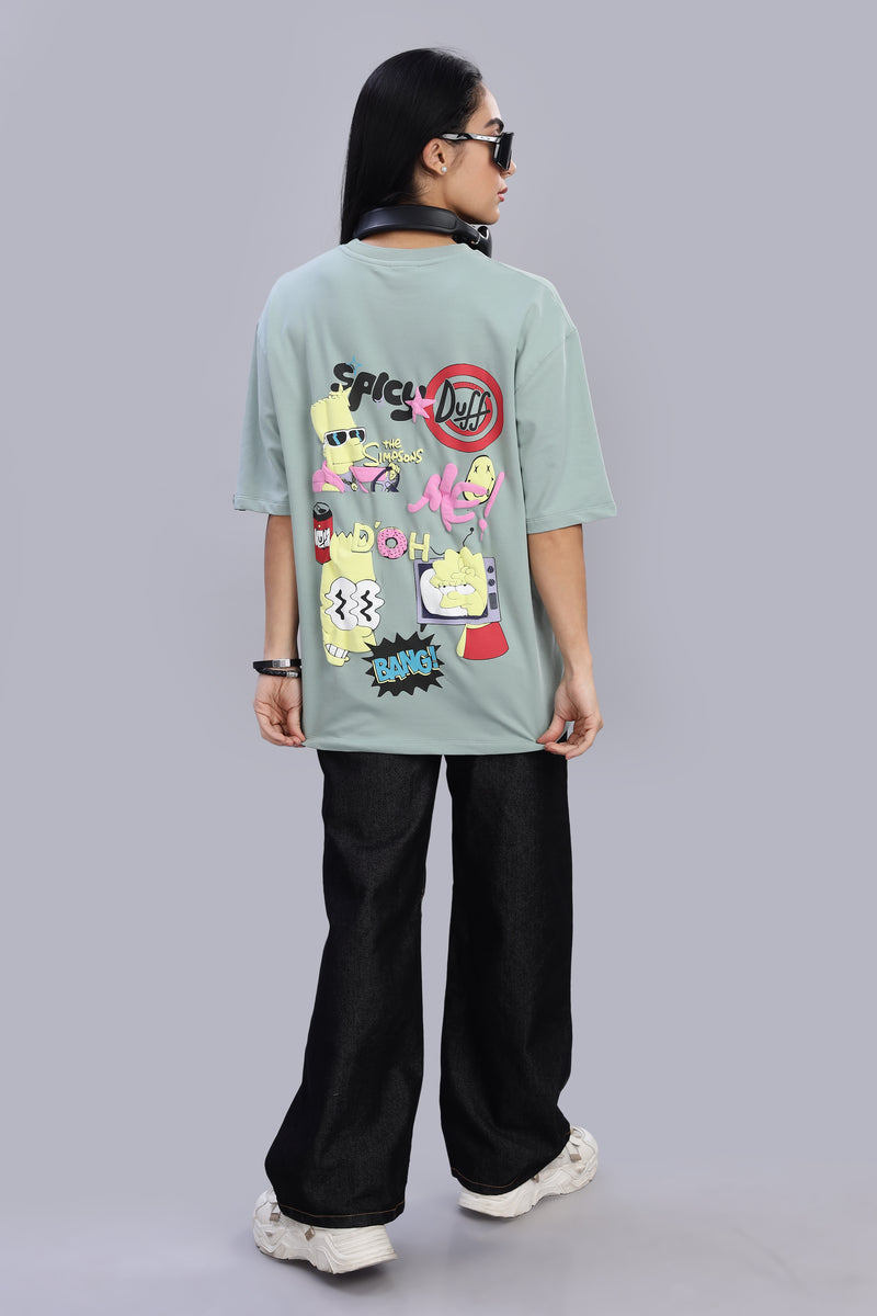 Bring Out the 90s Kid: Simpsons Green T-shirt – Oddgrab